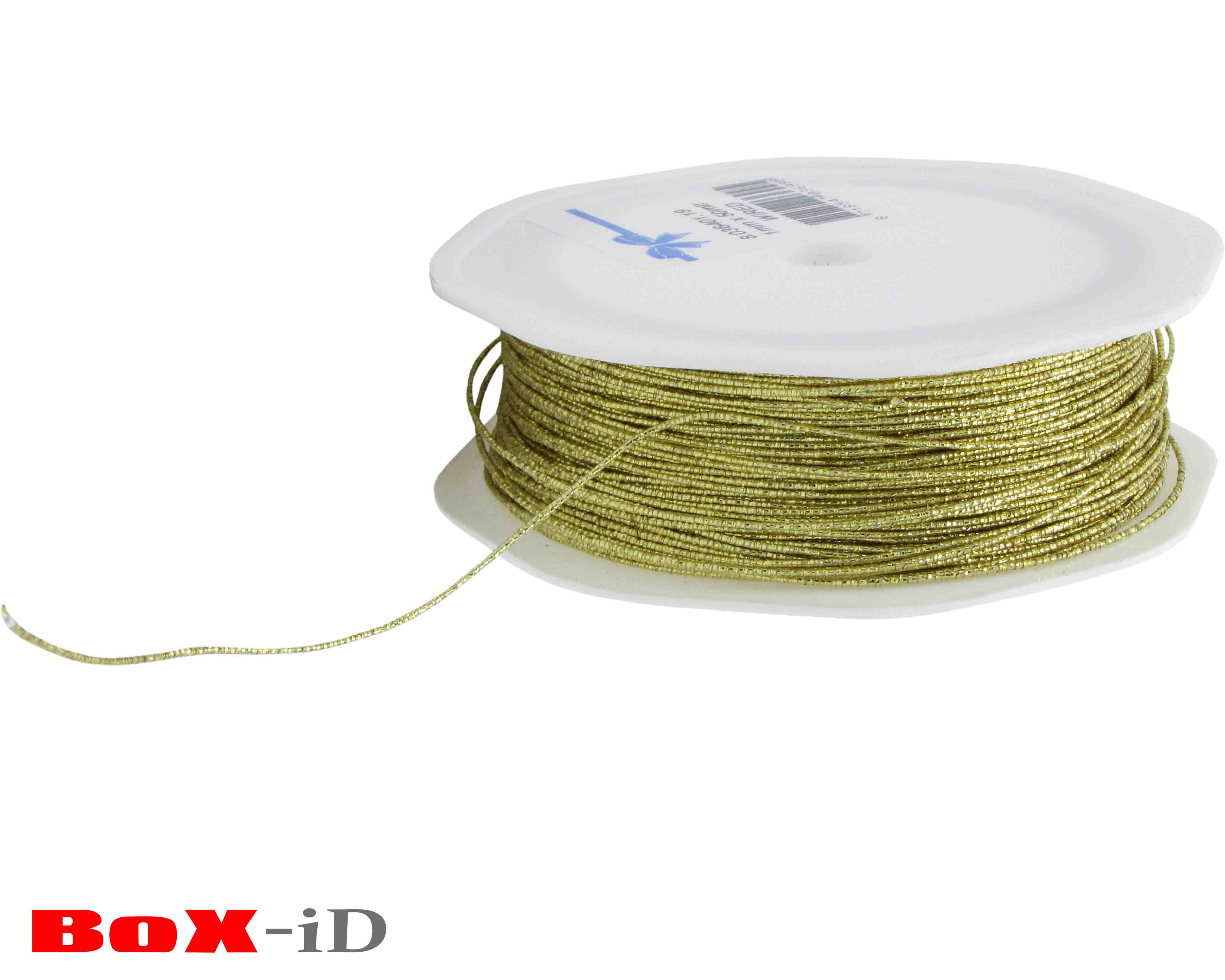 Metal cord wired goud 1mm x 50m | Box-iD bv